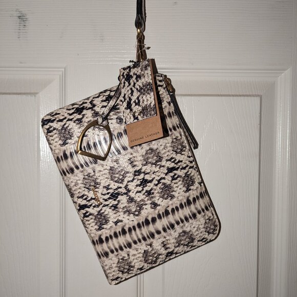 margot | Bags | Nwt Margot Adele Python Embossed Oversized Leather Tote ...